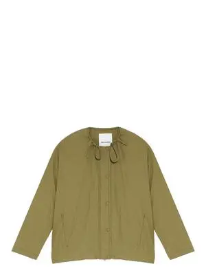 YVES SALOMON Drawstring-neck Down Jacket - Green