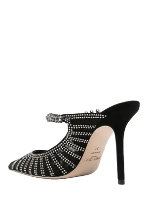 JIMMY CHOO 100mm Bing Mules - Black
