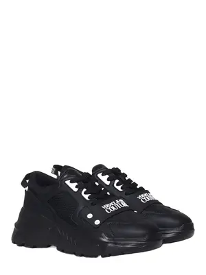 Versace Logo Sneakers - Black