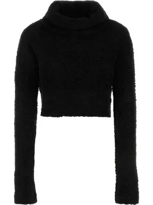 Saint Laurent Brushed-finish Jumper - Black