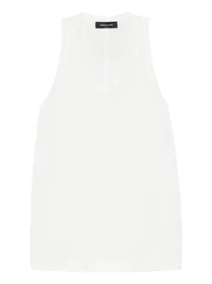 Fabiana Filippi Jersey Vest - White