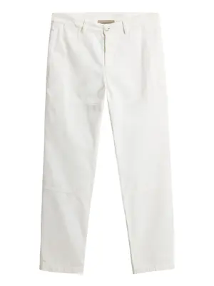 WOOLRICH Garment-dyed Straight-leg Trousers