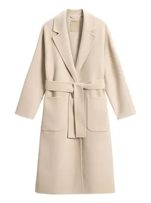 Woolrich Belted Wool Coat - Neutrals