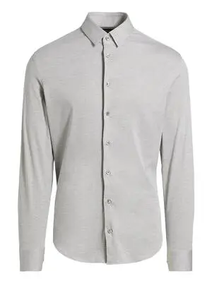 Giorgio Armani Stretch Slim Button-up Shirt - Gray