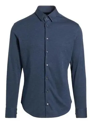 Giorgio Armani Stretch Slim Button-up Shirt - Navy