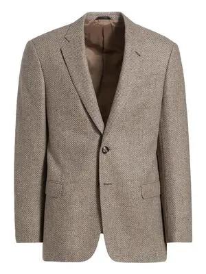GIORGIO ARMANI Textured Wool & Cashmere Jacket