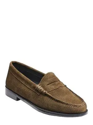 G.H.BASS Whitney Penny Loafer - Olive Suede