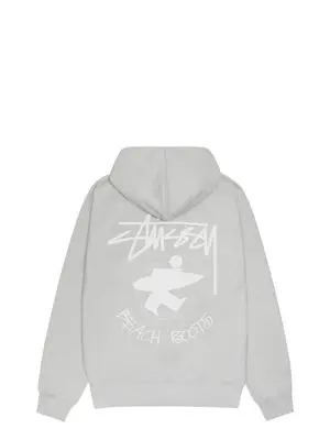 StÜssy Beach Roots Zip Hoodie - Fog