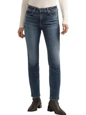 SILVER JEANS CO. Elyse Straight Leg Jeans - Indigo