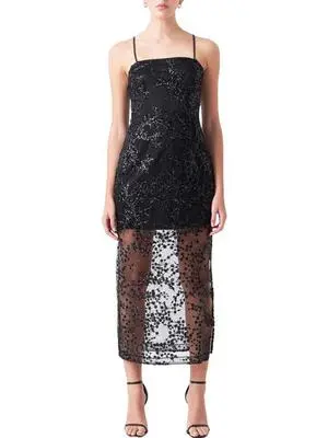 ENDLESS ROSE Endless Rose Sequin Midi Dress