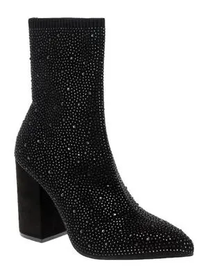 Mia MIA Magdalena Pointed Toe Bootie Black