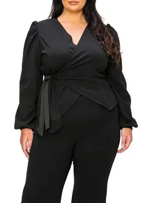 L I V D L I V D Yelena Wrap Top Black