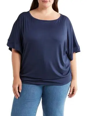 24SEVEN COMFORT APPAREL 24seven Comfort Apparel Loose Fit T-Shirt Navy