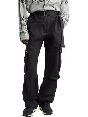 Jacquemus Le Cargo Cotton & Linen Pants - Black