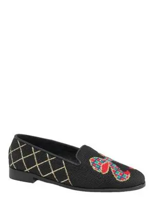 BYPAIGE ByPaige Needlepoint Loafer Black Multi
