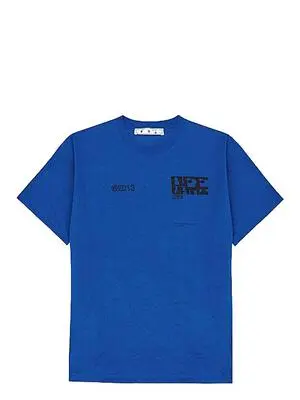 Off-White Tech Marker Crewneck Sweatshirt - Blue