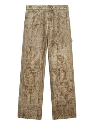 1989 STUDIO Denim Carpenter Pants - Beige