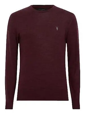 ALLSAINTS AllSaints Mode Merino Crew Jumper Bronzed Red