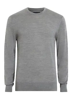 ALLSAINTS AllSaints Mode Merino Crew Jumper Monument Grey