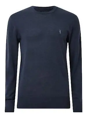 ALLSAINTS AllSaints Mode Merino Crew Jumper Navy Blue