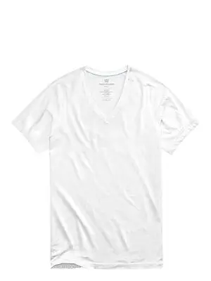 Mack Weldon 18 Hour Extra Slim Fit Jersey V Neck Undershirt - Bright White