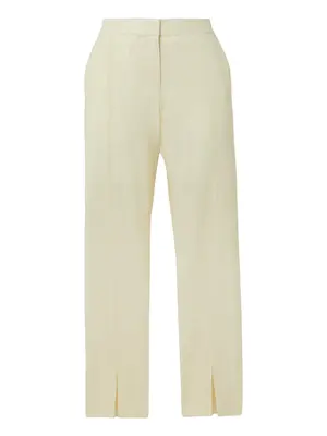 ESSE STUDIOS Classico Wool-blend Tapered Pants - Ivory