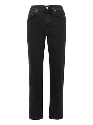 Loulou De Saison Wular High-rise Straight-leg Jeans - Black