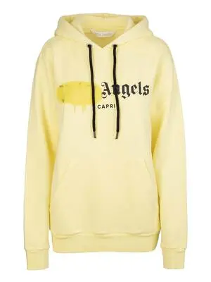 Palm Angels Capri Sprayed Hoodie - Yellow