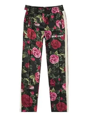 Palm Angels X End Rose Allover Track Pants - Black Red