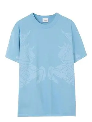 Burberry Equestrian Knight T-shirt - Light Blue