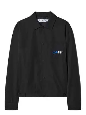 Off-White Exact Oppprint Shirt Jacket - Black