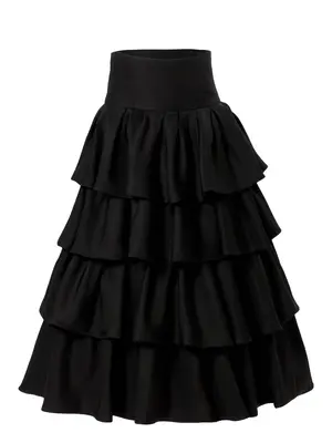 CAROLINA HERRERA Carolina Herrera Tiered Midi Skirt