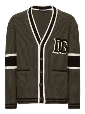Dolce & Gabbana Intarsia-knit Cardigan - Green