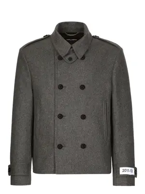 Dolce & Gabbana Double-breasted Pea Coat - Grey
