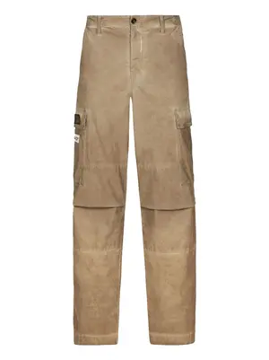 Dolce & Gabbana Cotton Cargo Trousers - Neutrals