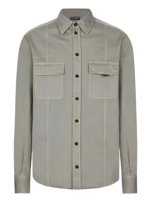 Dolce & Gabbana Seam-detail Shirt - Grey
