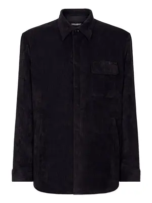 Dolce & Gabbana Corduroy Shirt Jacket - Black