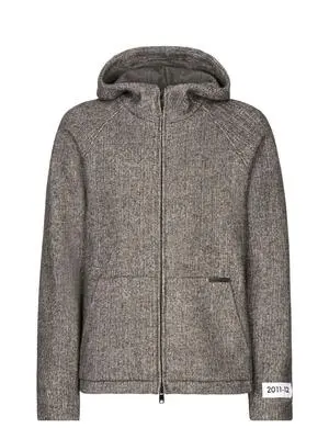 Dolce & Gabbana Hooded Zip-up Jacket - Grey