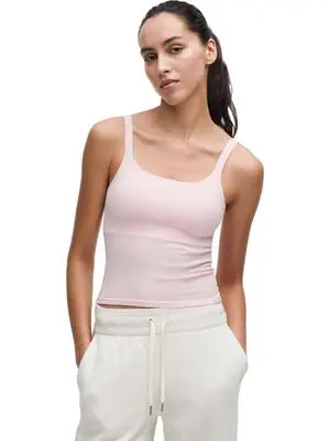 Lululemon Ebb To Street Scoop-neck Cropped Tank Top - Blush Quartz/blush Quartz