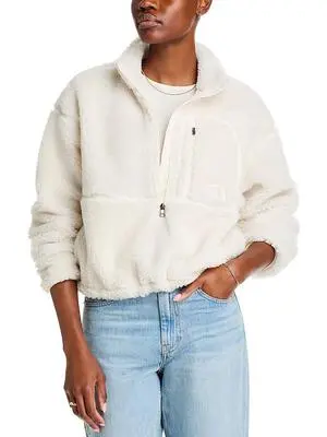 The North Face Extreme Pile Sweatshirt - White Dune/tnf Black