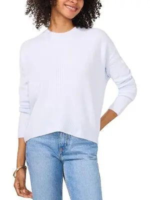 Vince Camuto Center Seam Crewneck Sweater - Frozen