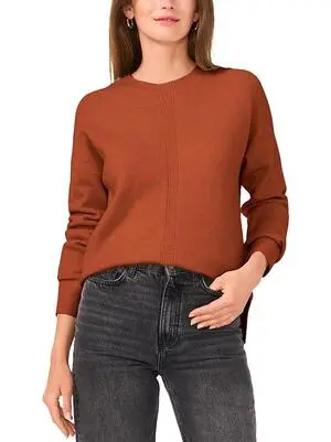 Vince Camuto Center Seam Crewneck Sweater - Sierra