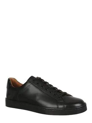 Allen Edmonds Barnes Leather Low Top Sneakers - Black