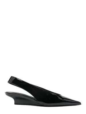 TOTEME 35mm Wedge-heel Slingback Pumps - Black