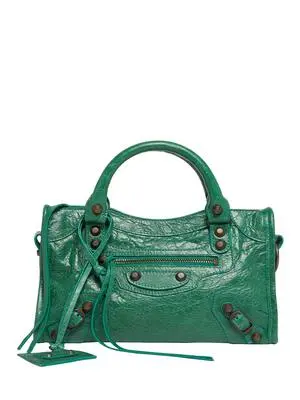 Balenciaga Balenciaga Le City Mini Top-Handle Bag Emerald