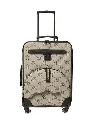 SPRAYGROUND Getaway Money Soft Carryon Luggage - Beige/black