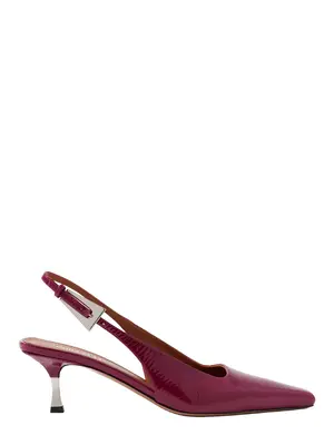 Paris Texas Bettina Patent-leather Slingback Pumps - Red