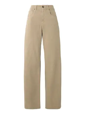 BRUNELLO CUCINELLI Brunello Cucinelli Stretch Cotton-Twill Straight-Leg Pants