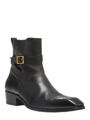 TOM FORD Kenneth Buckle Ankle Boots - Black