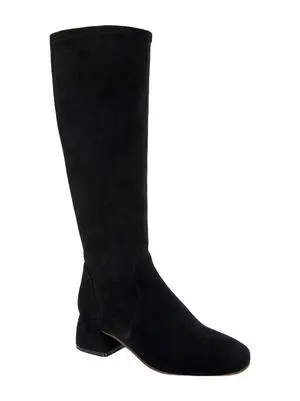 Gentle Souls By Kenneth Cole Emily Stretch Knee High Boot - Black Suede